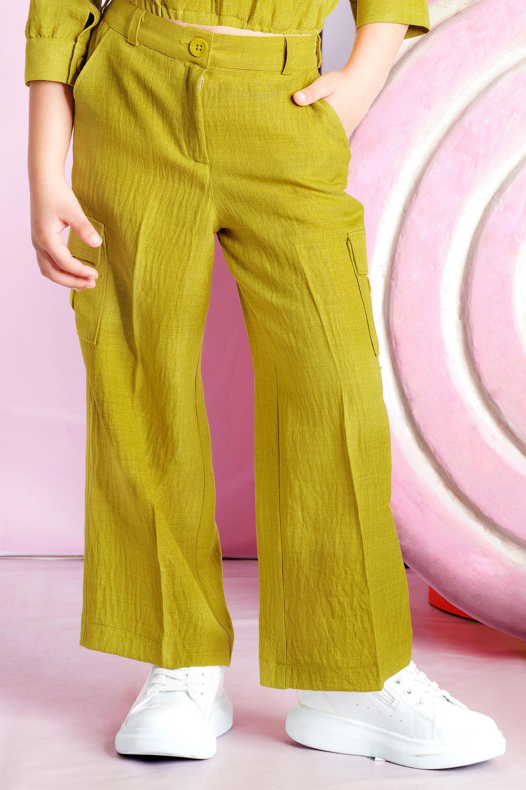 Neon Yellow Soft Cotton Co-ord Set for Girls – Seasons Chennai