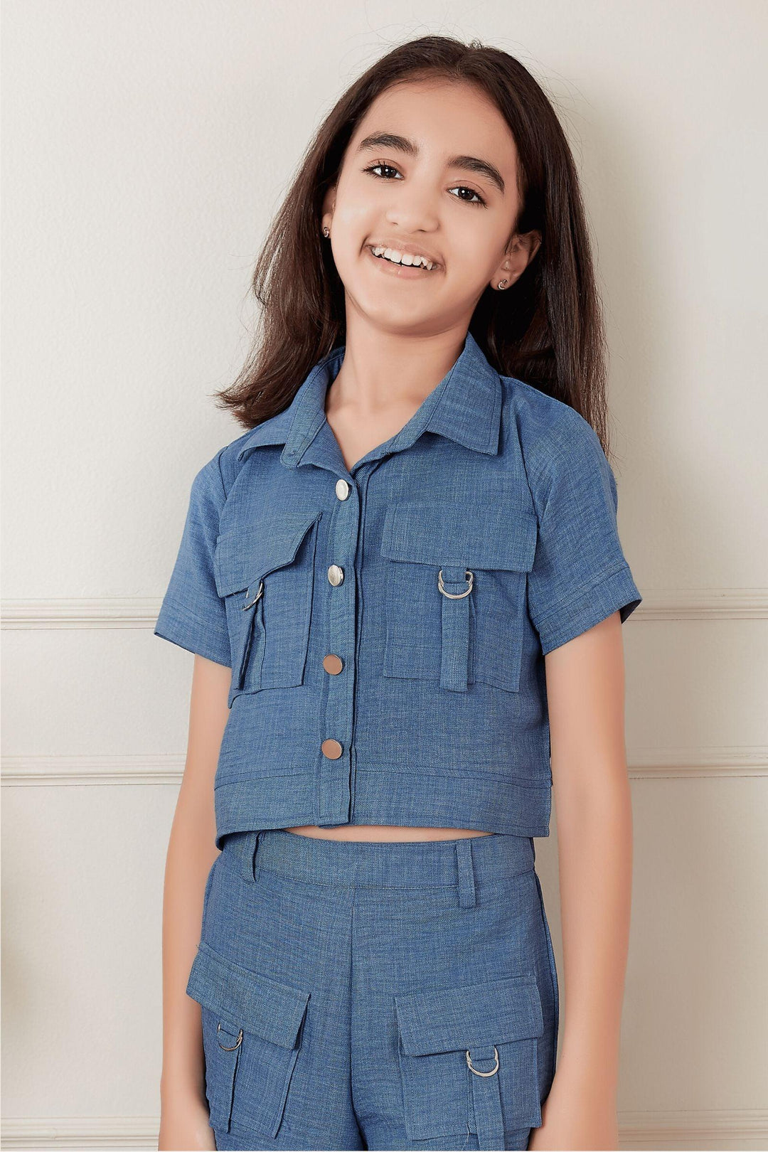 Blue Top and Shorts For Girls – Seasons Chennai