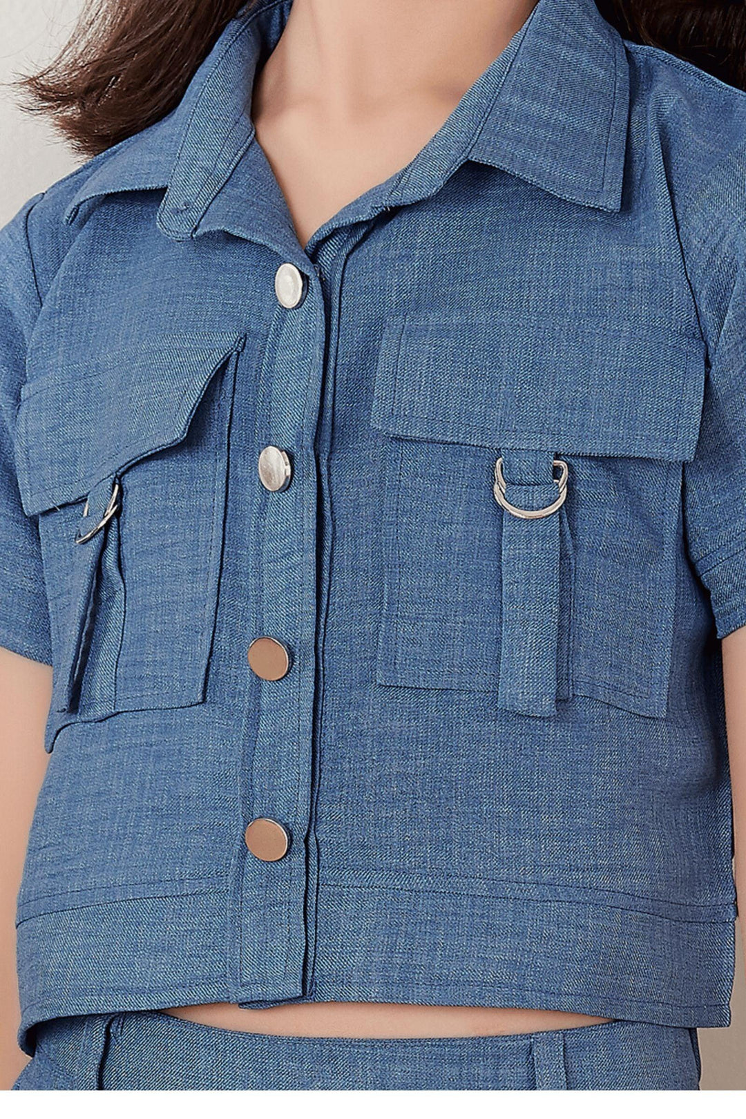 Blue Top and Shorts For Girls – Seasons Chennai