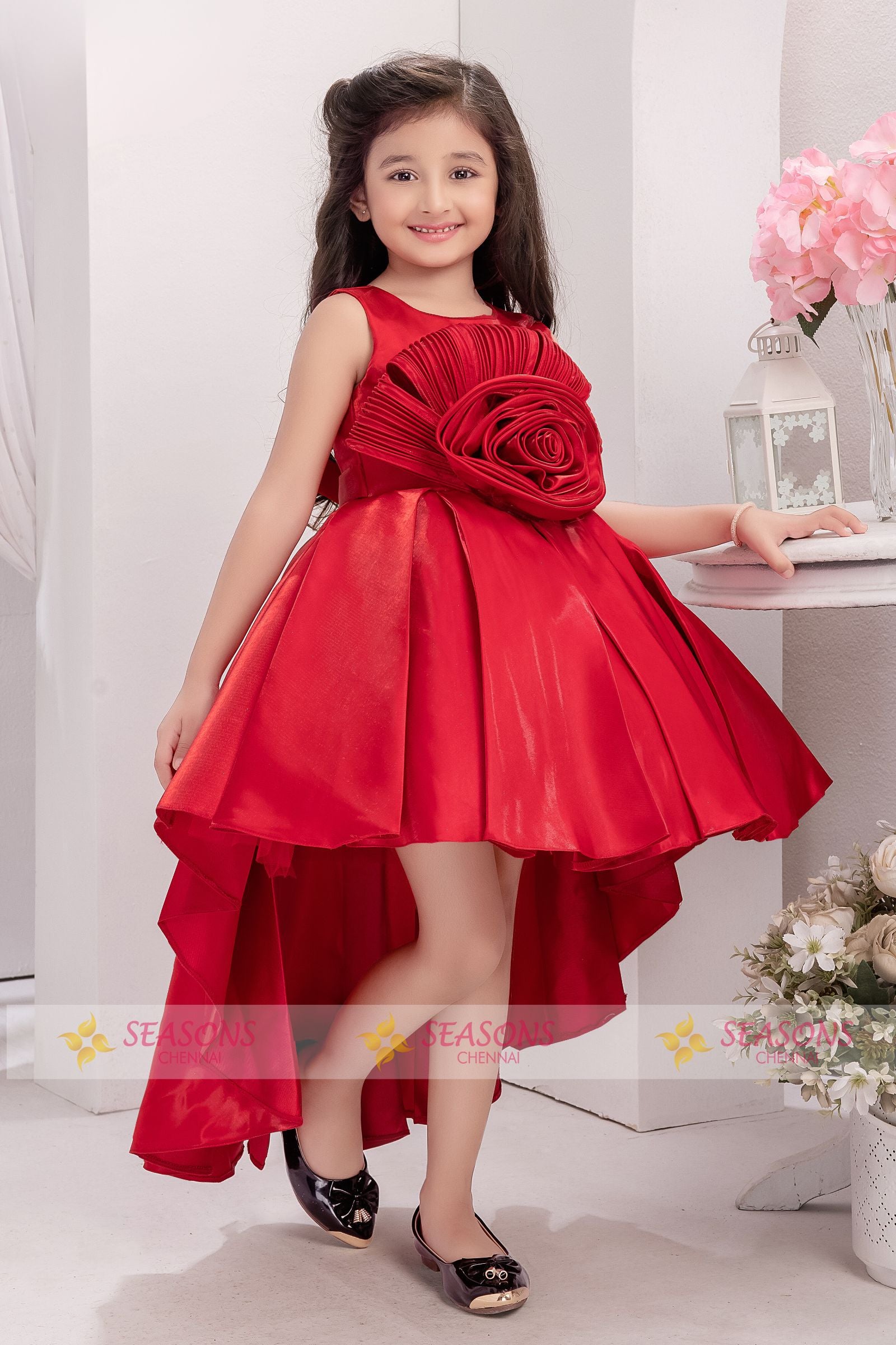 Red Short Frock for Girls – Seasons Chennai